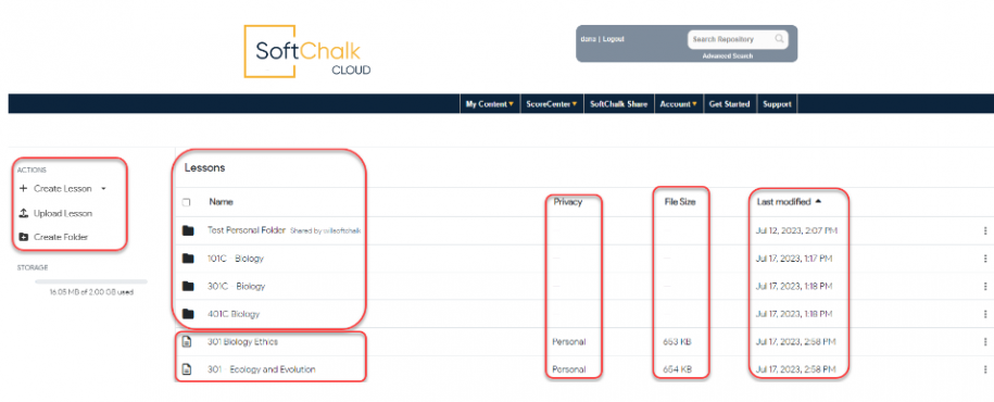 NEW Enhanced File Management - SoftChalk